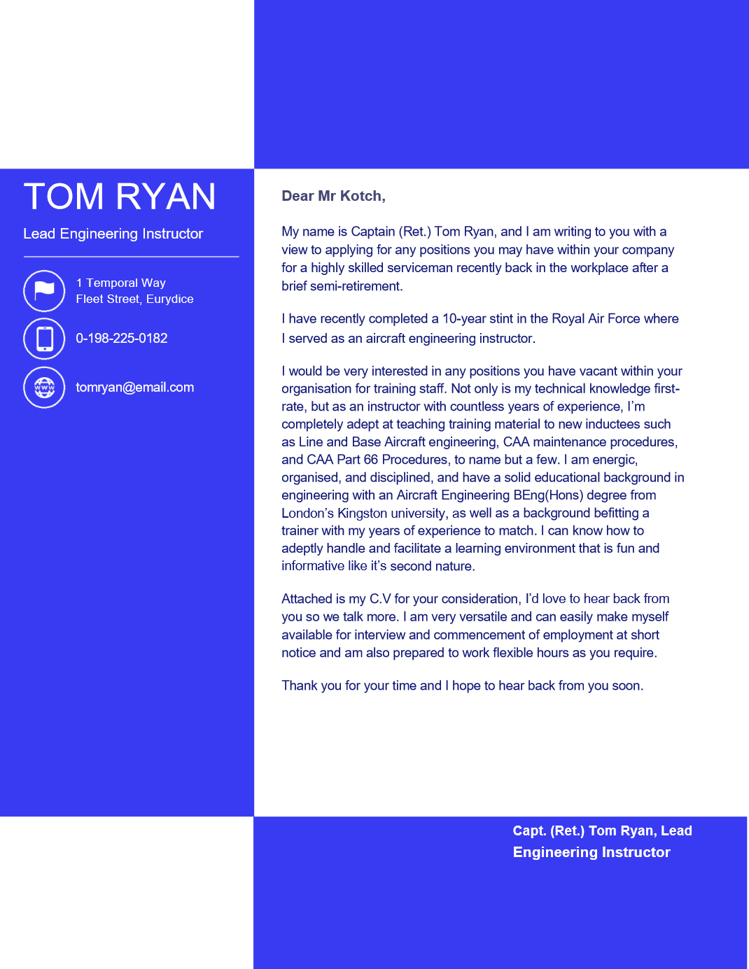 SpeculativeCoverEmailexample-Retired.No.Simple - Interview Professional